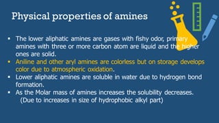 amines.pdf class xii Ncert CBSE aromatic and aliphatic amines | PPT