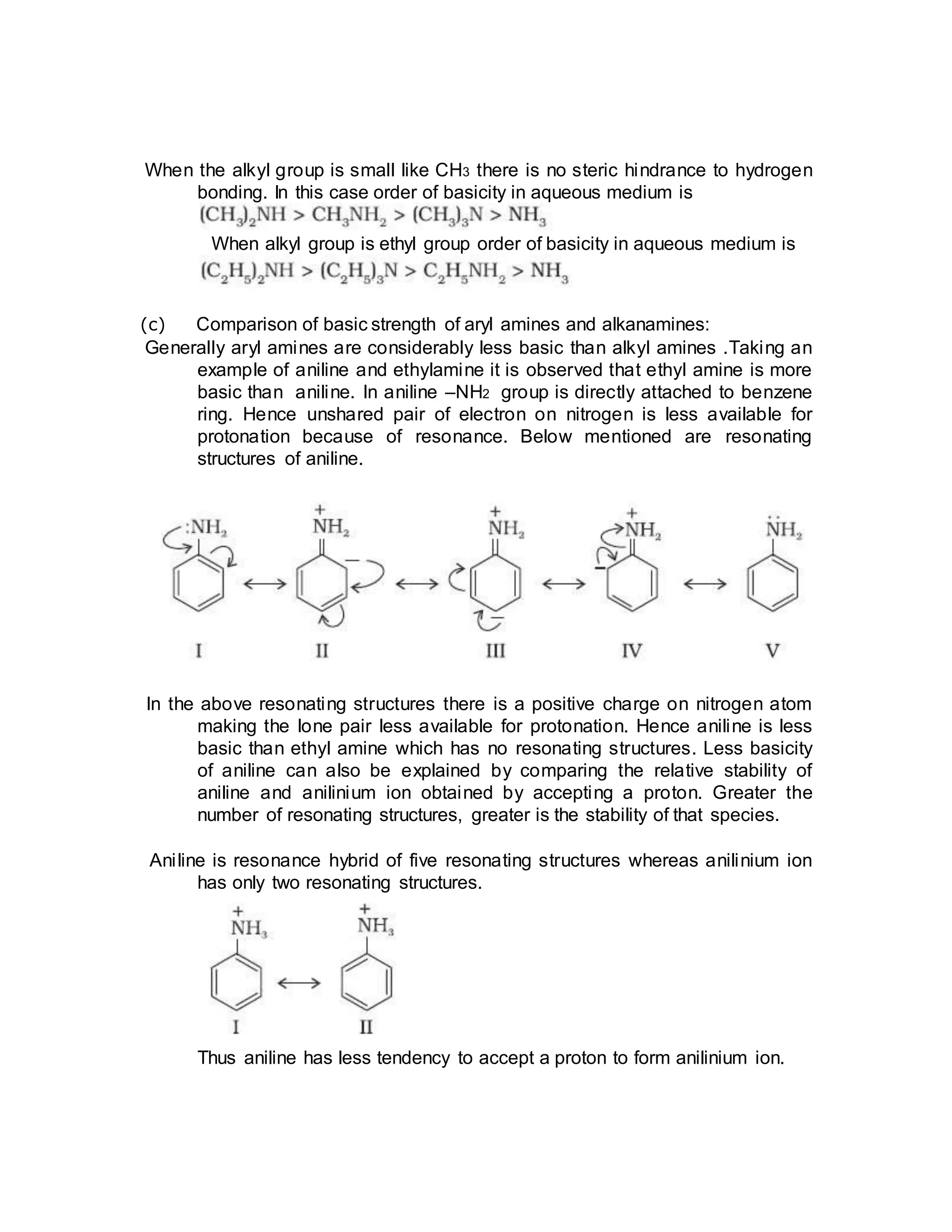 Amines Chapter - 13 Organic Chemistry | DOCX
