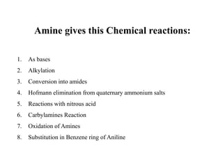Amines. | PPT