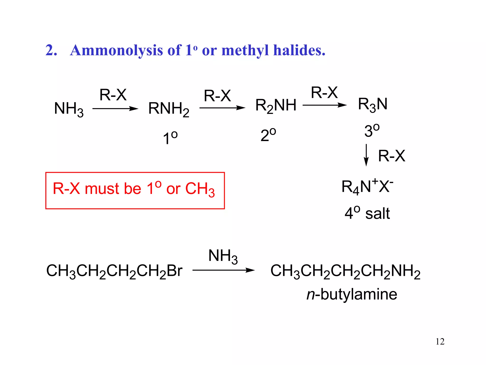 Amines and Reactions | PPT