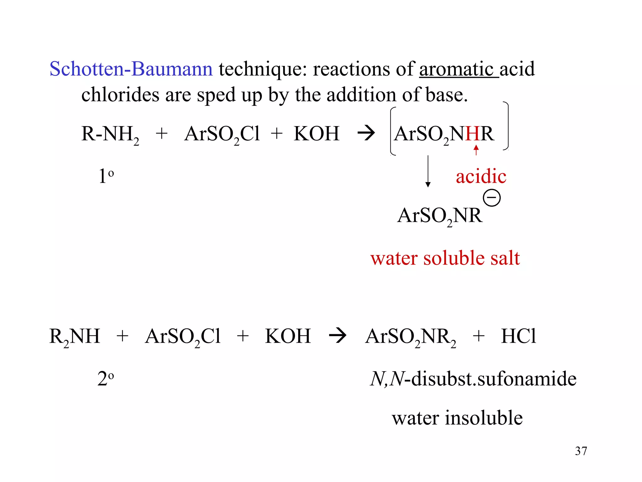 Amines and Reactions | PPT