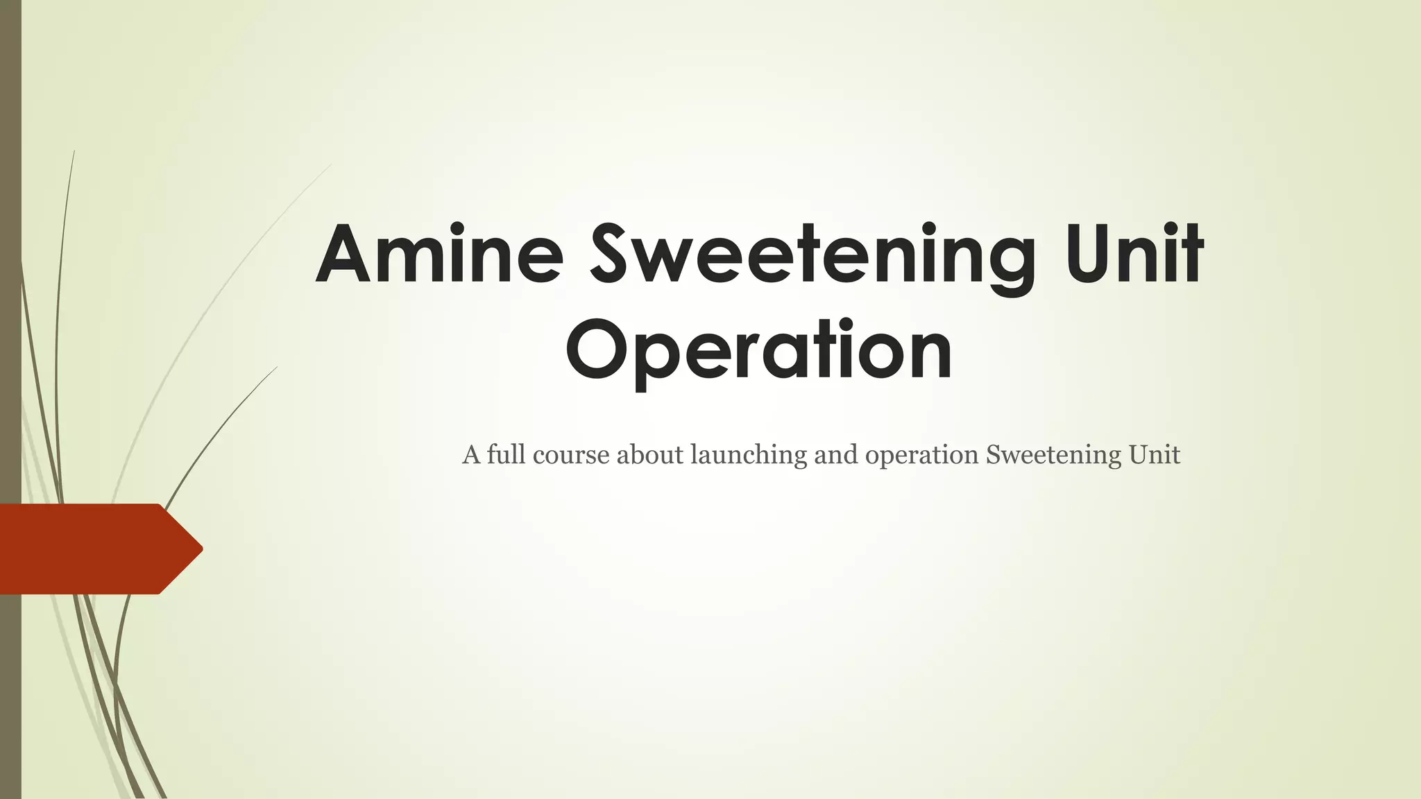 Amine sweetening unit operation | PDF