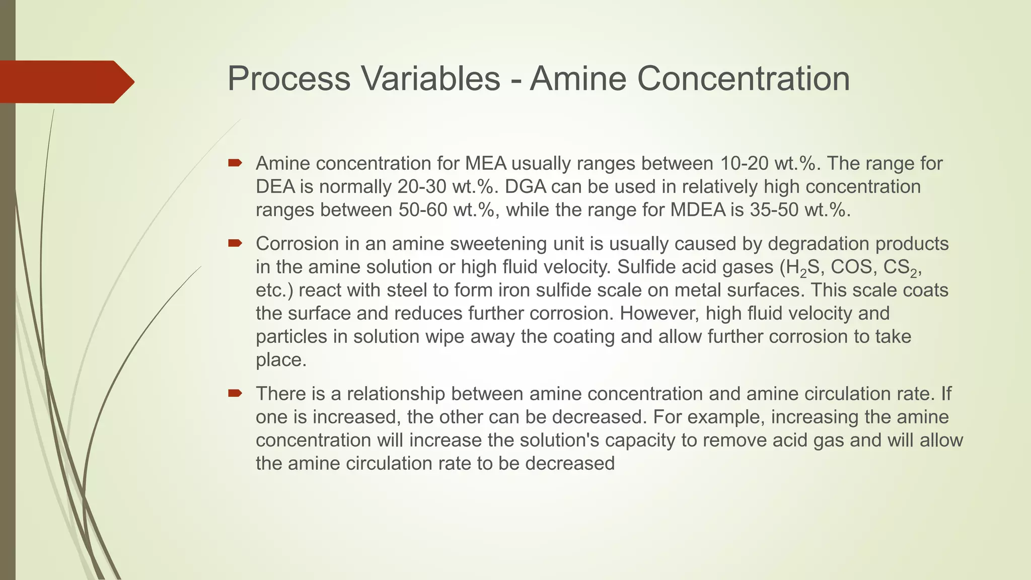 Amine sweetening unit operation | PDF