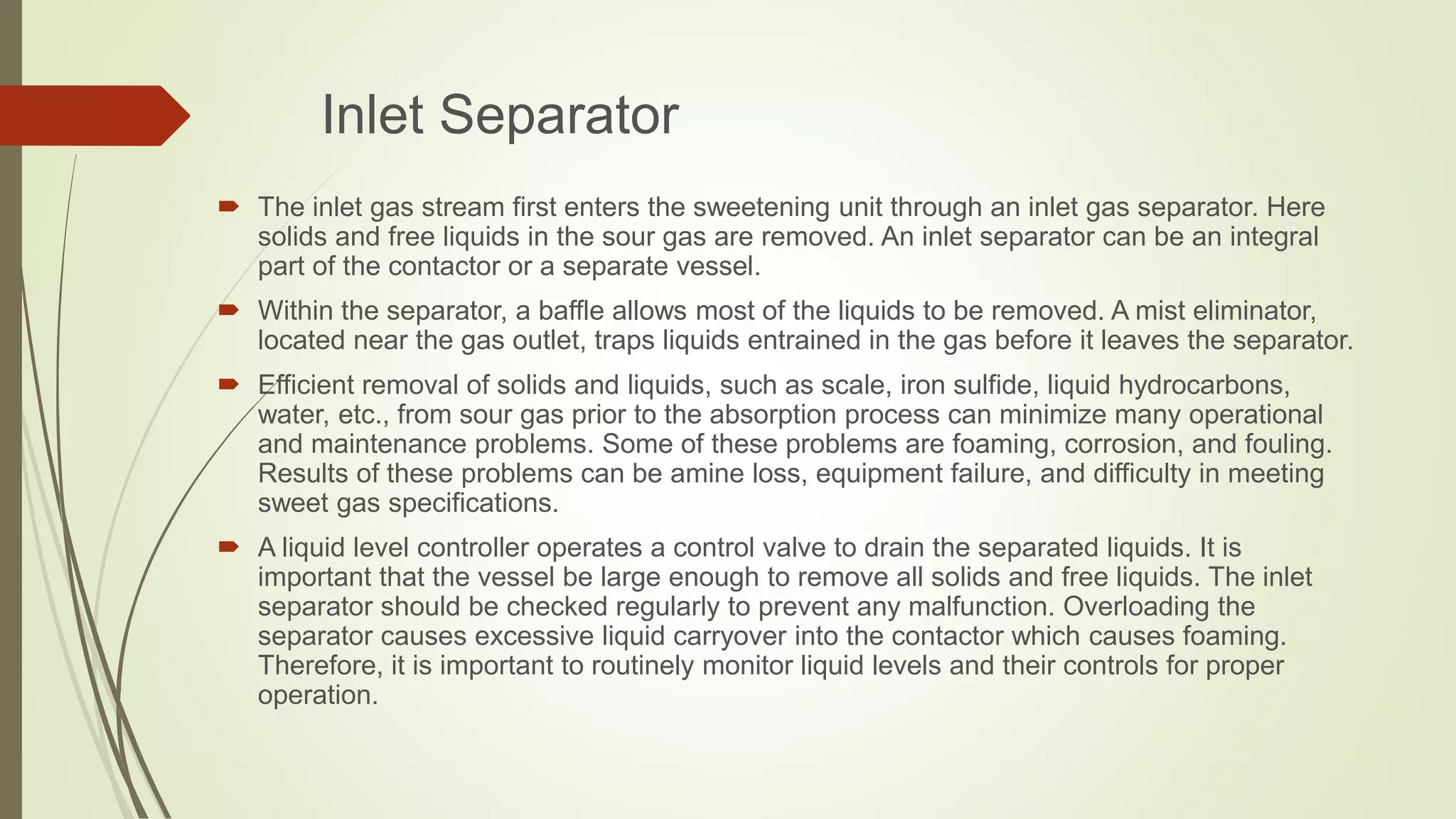 Amine sweetening unit operation | PDF