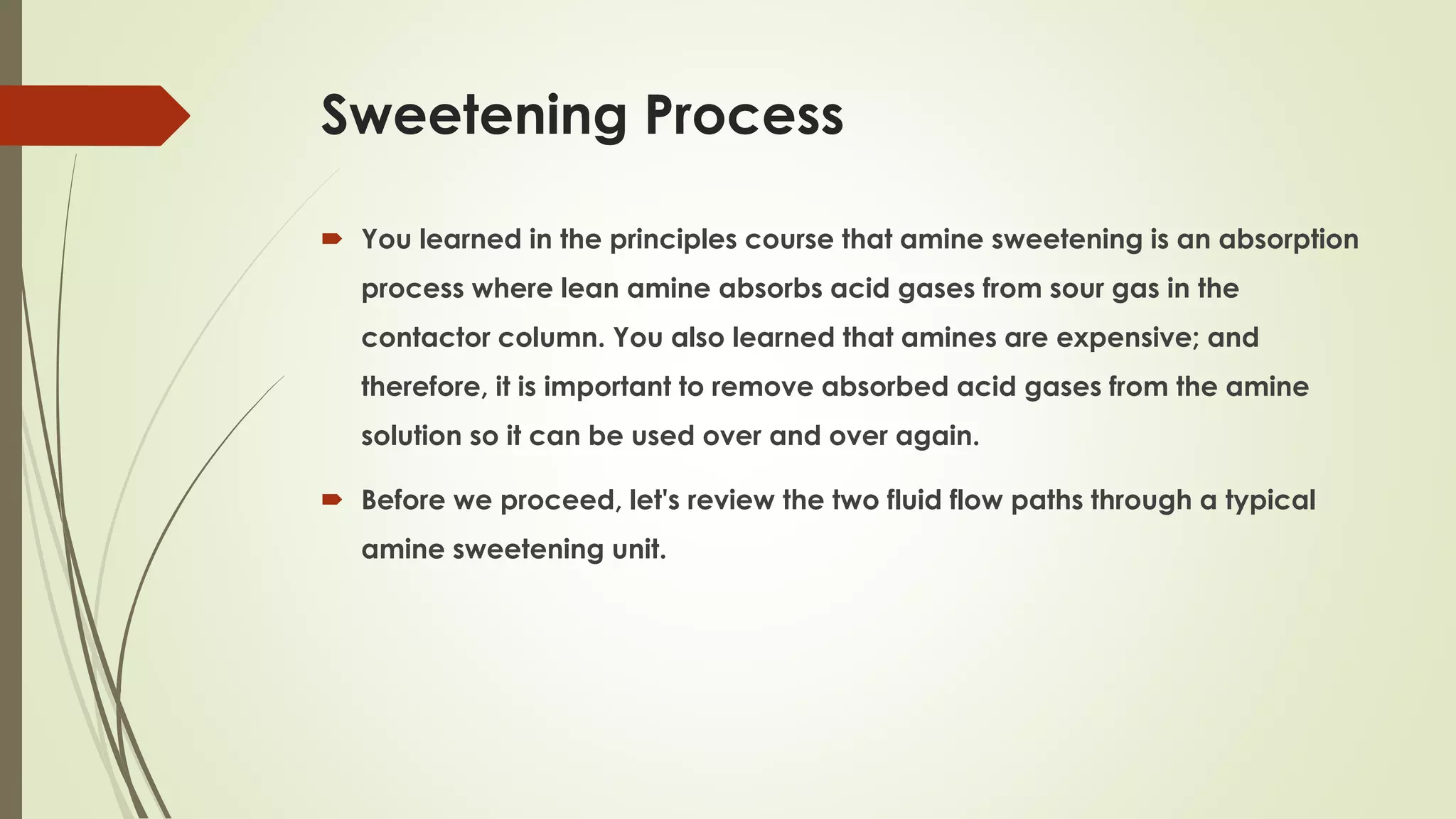 Amine sweetening unit operation | PDF