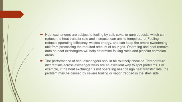 Amine sweetening unit operation | PDF | Chemistry | Science