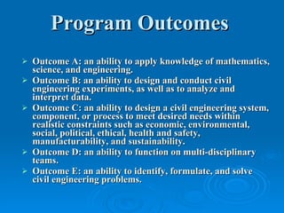 Assessment in the Department of Civil Engineering - Amini | PPT