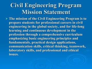 Assessment in the Department of Civil Engineering - Amini | PPT