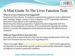 A Mini Guide To The Liver Function Tests | PPT