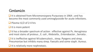 Aminigycosides | PPTX