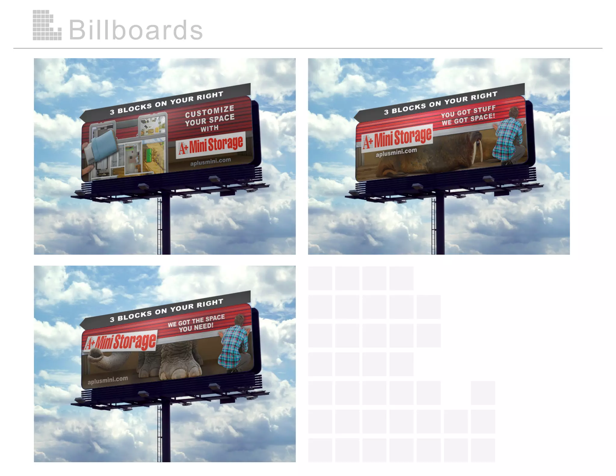 A+Mini Storage. Billboards. Selling idea | PPT