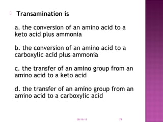 Amino acids | PPT