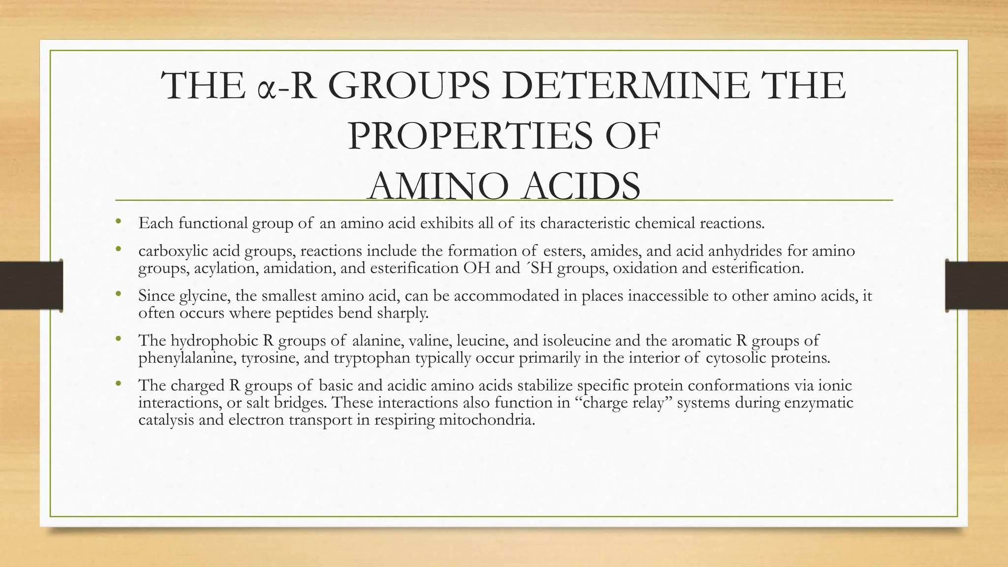 Amino Acid chemistry. 1st Year MBBS biochemistry | PPTX