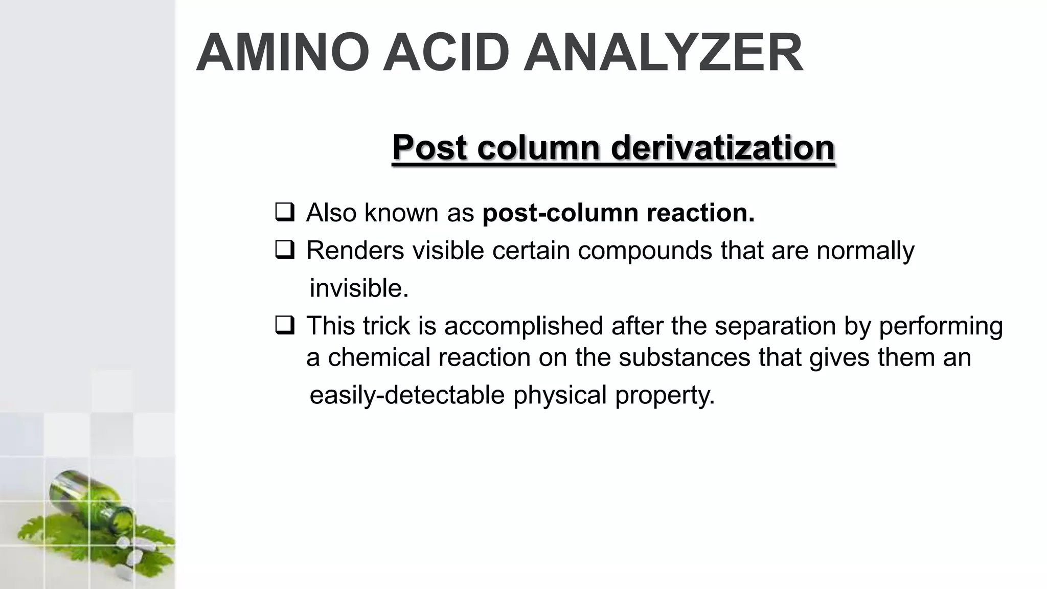 Amino acid Analyzer | PPTX