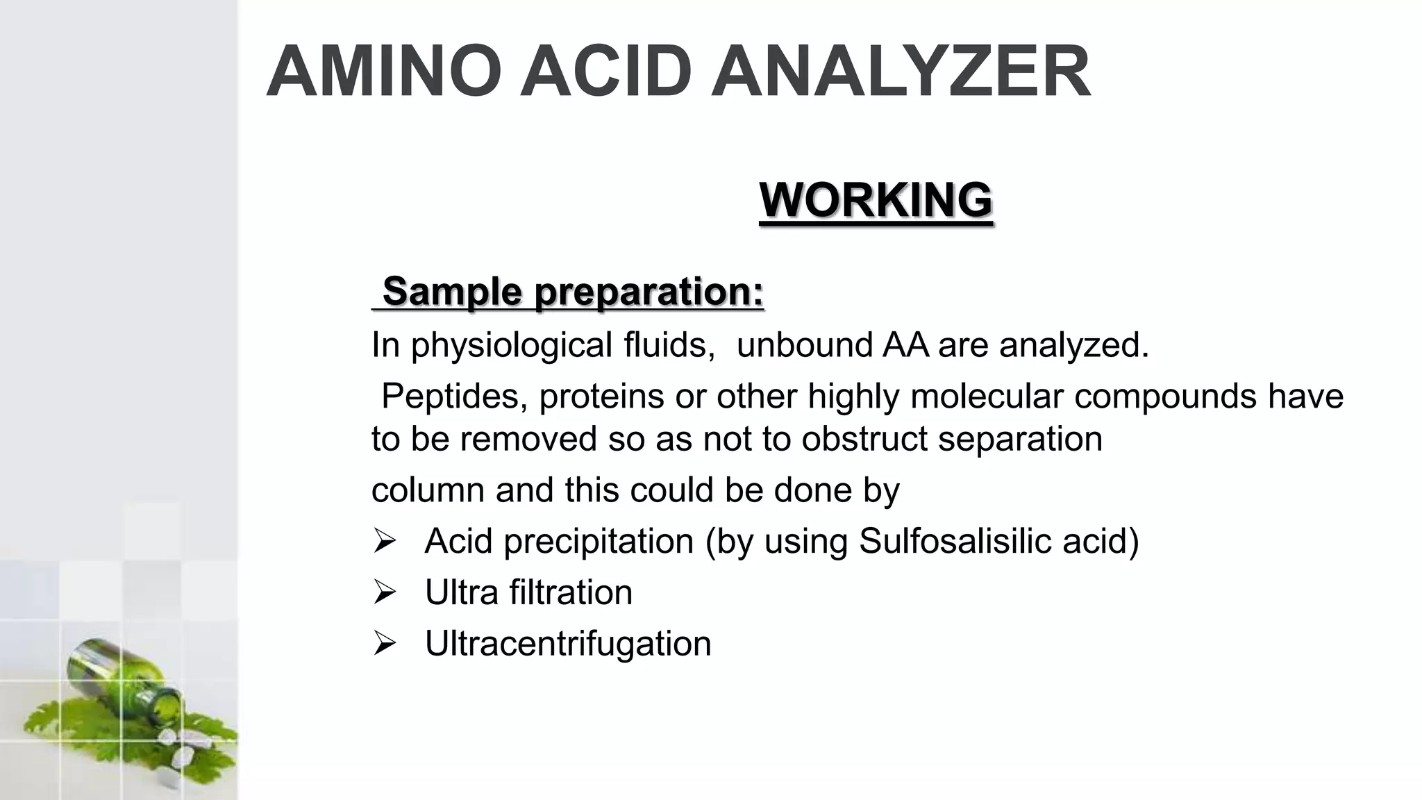 Amino acid Analyzer | PPTX