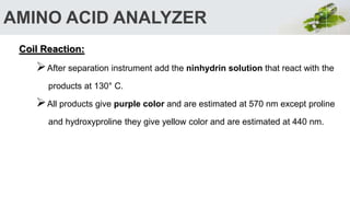 Amino acid Analyzer | PPTX