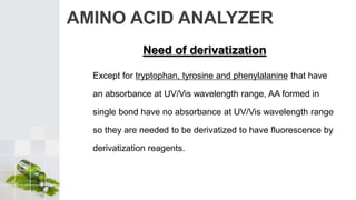 Amino acid Analyzer | PPTX