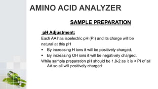 Amino acid Analyzer | PPTX