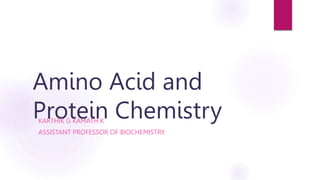 Amino Acid Chemistry | PPT