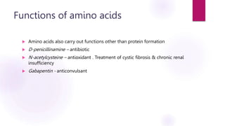 Amino Acid Chemistry | PPTX