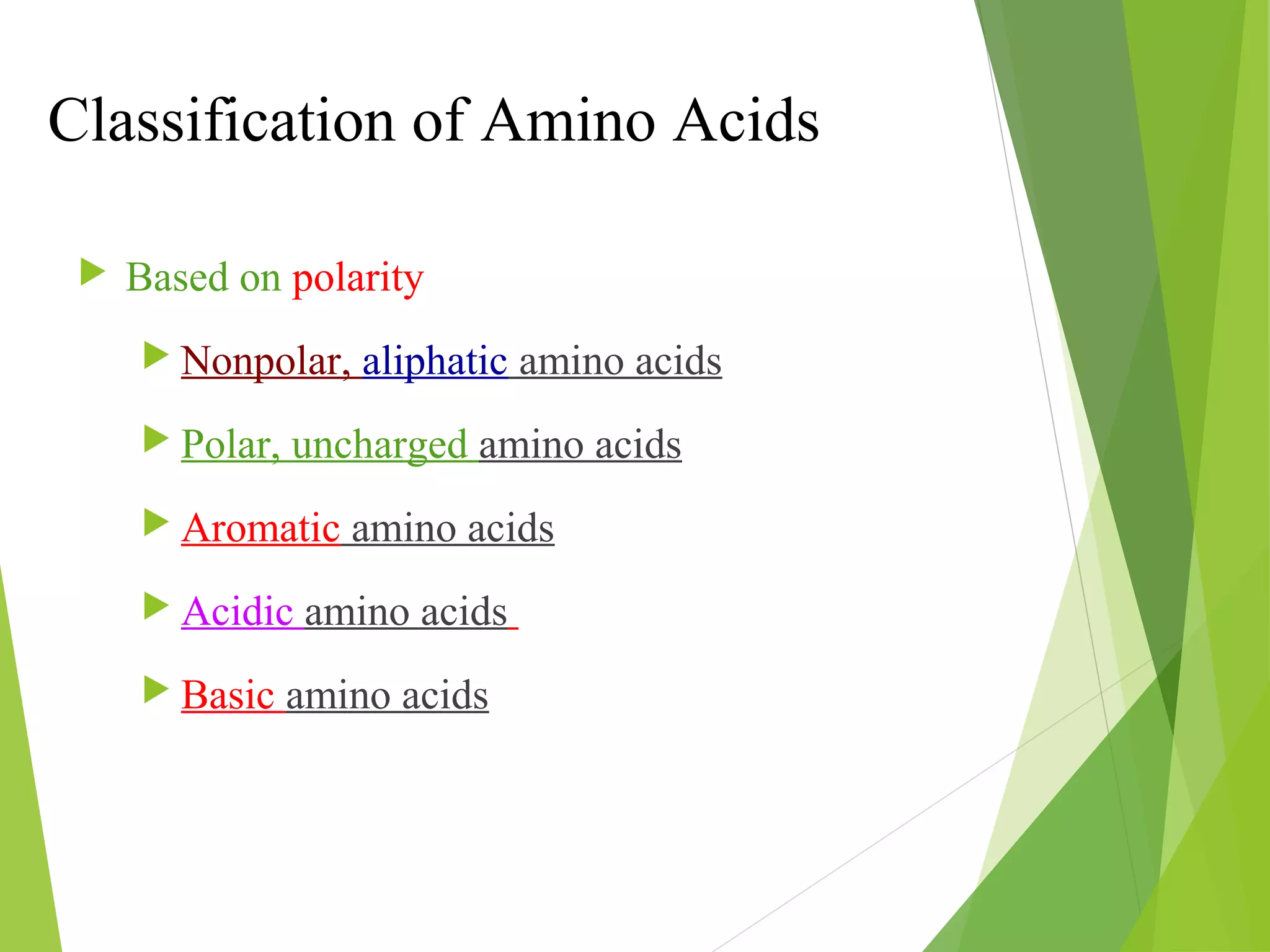 Amino acid classification | PPT