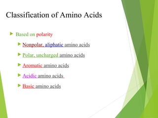 Amino acid classification | PPT