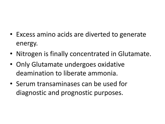 Amino acid metabolism | PPT