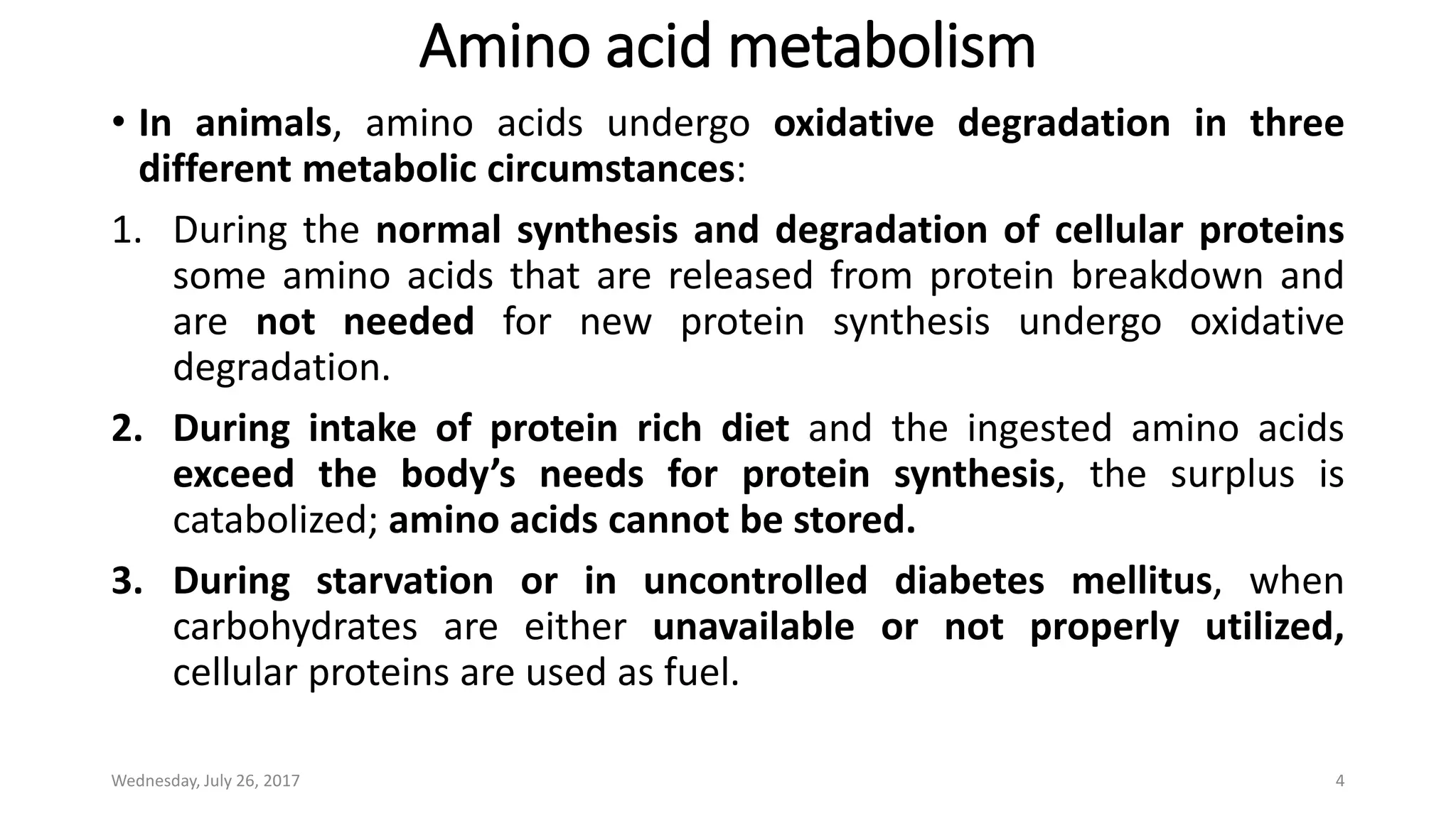 Amino acid meatbolism and urea cycle(1) | PPT