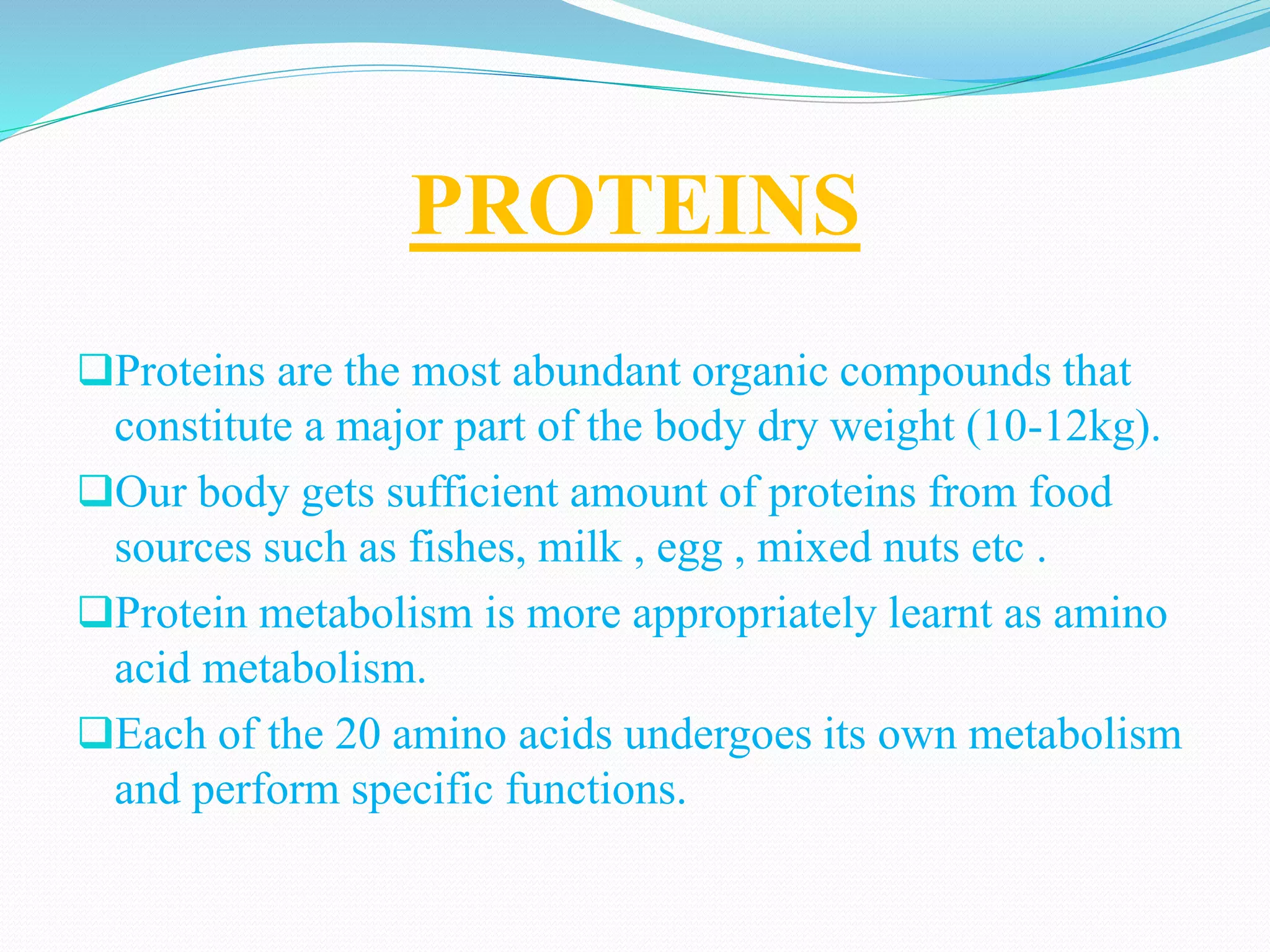 Amino acid metabolism and uea cycle converted | PPT