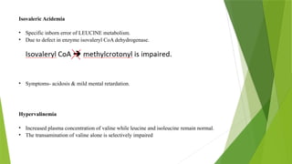 AMINO ACID and metabolism withMETABOLISM DISORDER.pptx