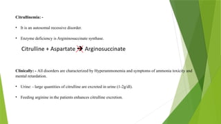 AMINO ACID and metabolism withMETABOLISM DISORDER.pptx
