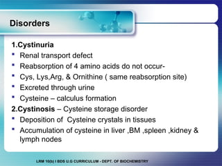Comprehensive Biochemistry of Amino Acid Metabolism and Related ...