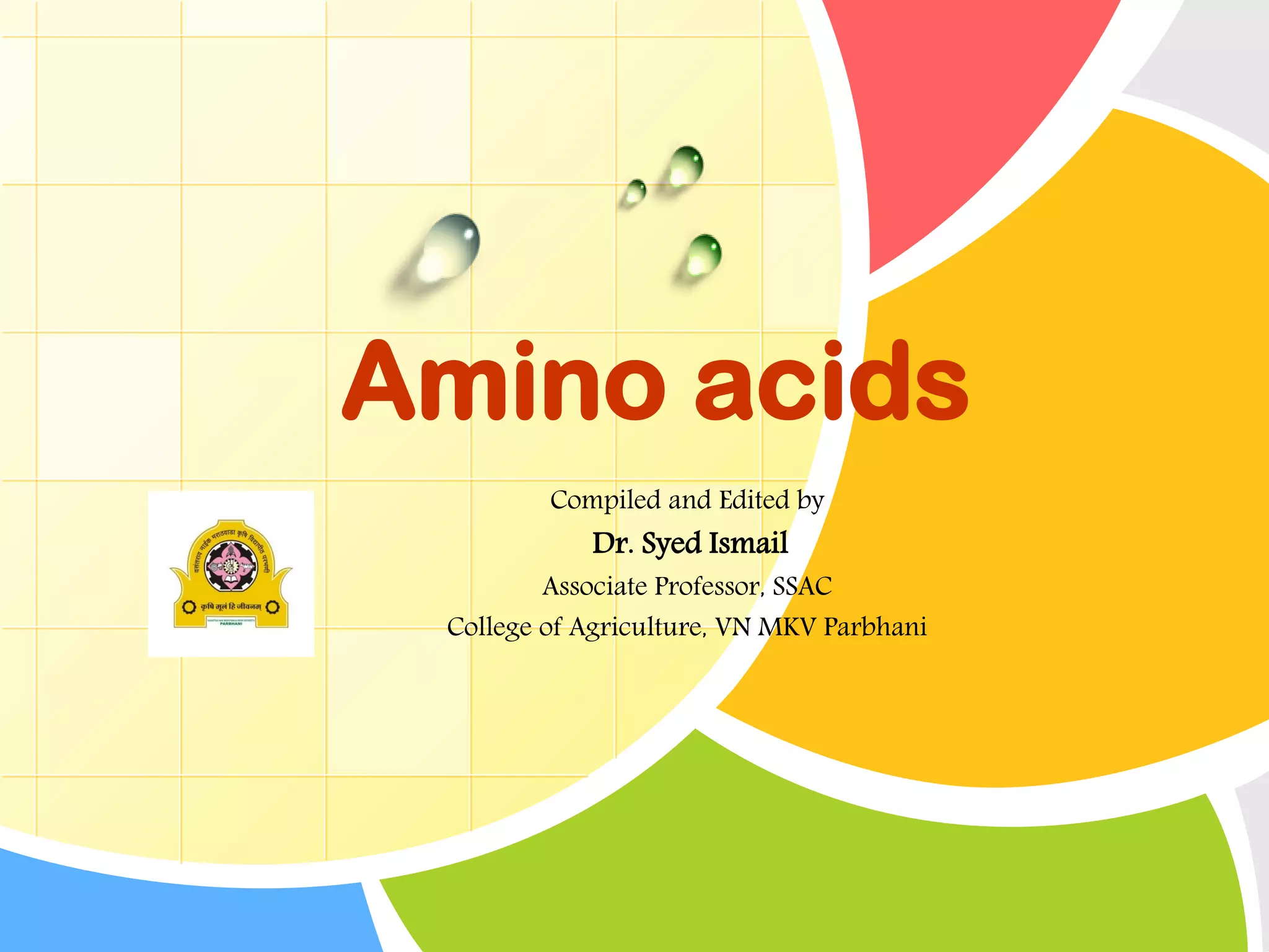 Amino acids | PPT