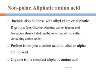Amino acids | PPTX | Chemistry | Science