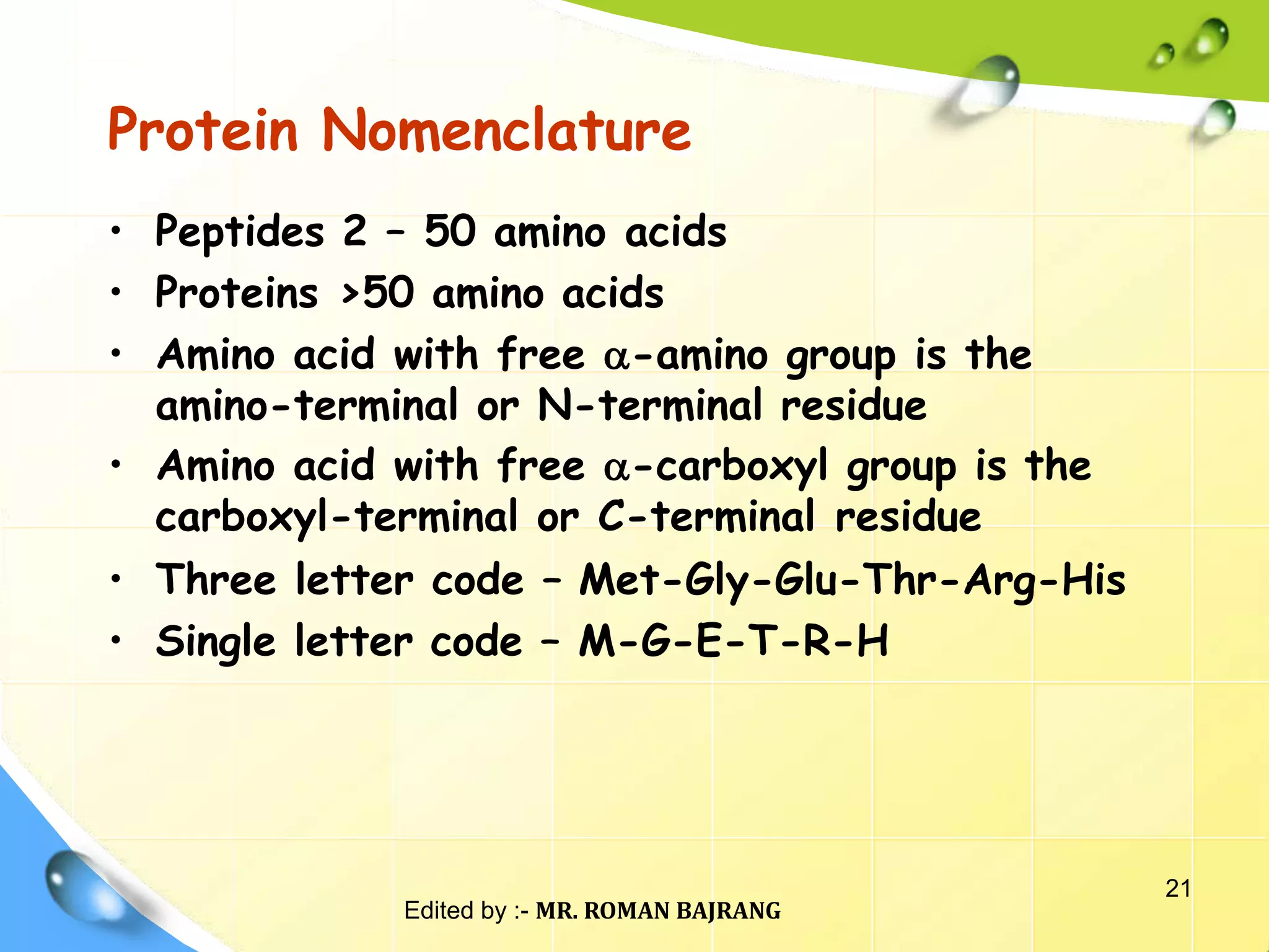 Amino acids | PPTX