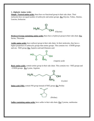 AMINO ACIDS.pdf | Chemistry | Science