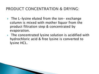 Aminoacids - lysine | PPTX