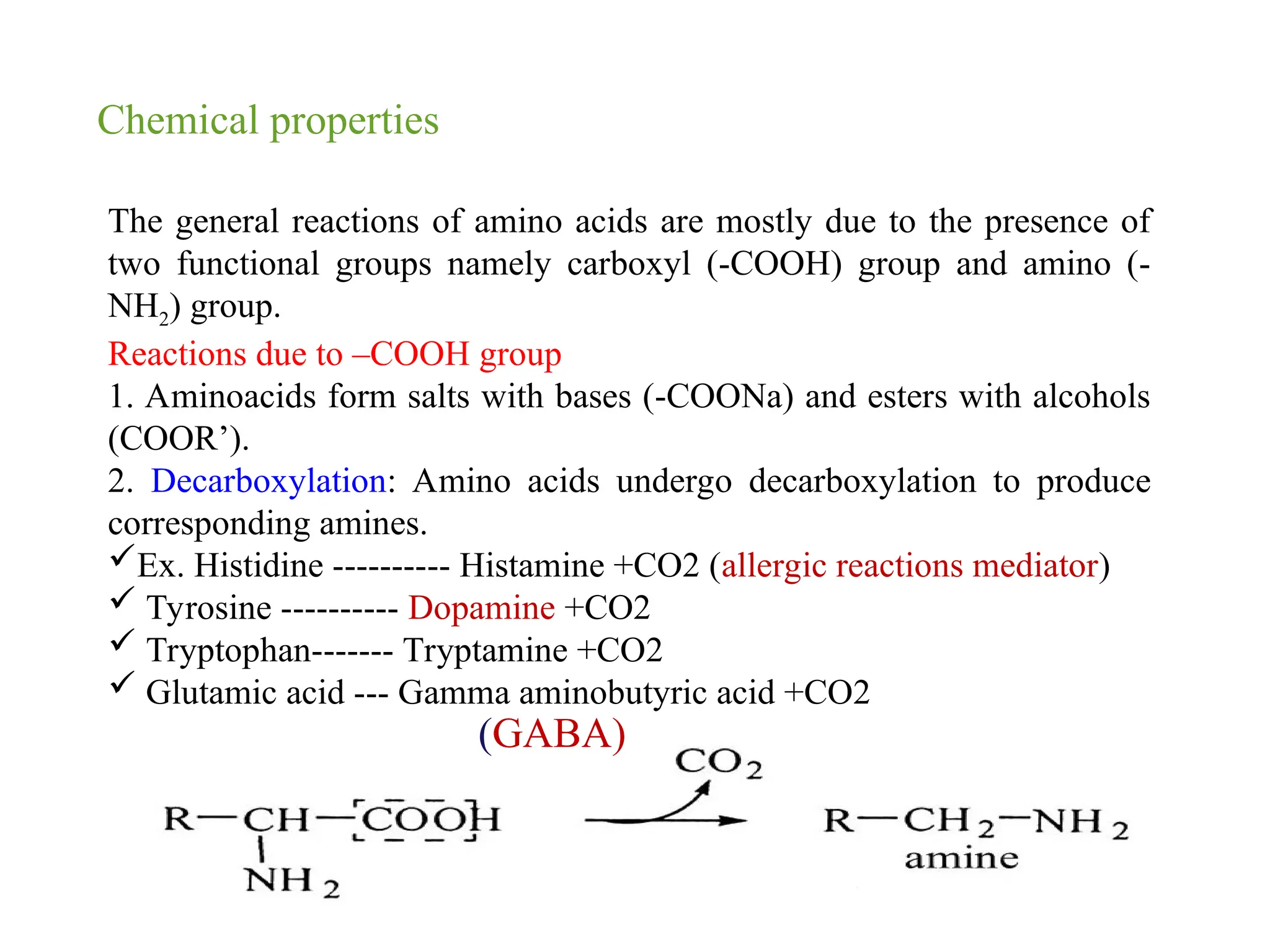 Aminoacids -properties and classification | PPT | Chemistry | Science
