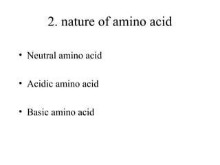 Amino acids and protein | PPT