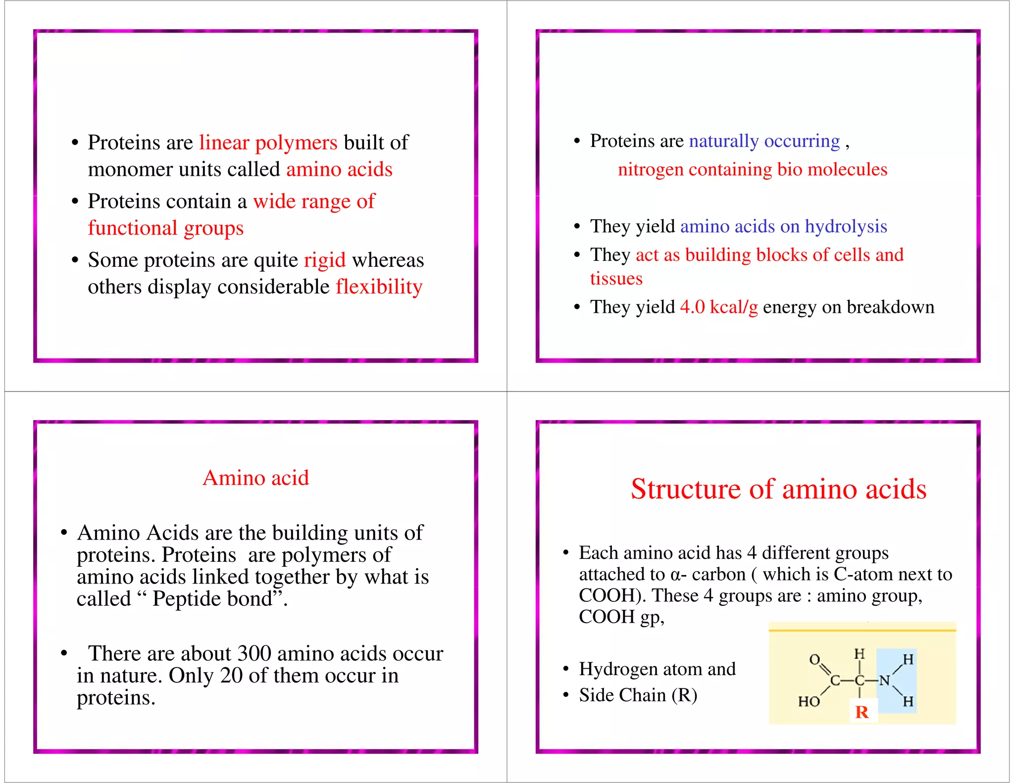 Amino acids and protein | PDF