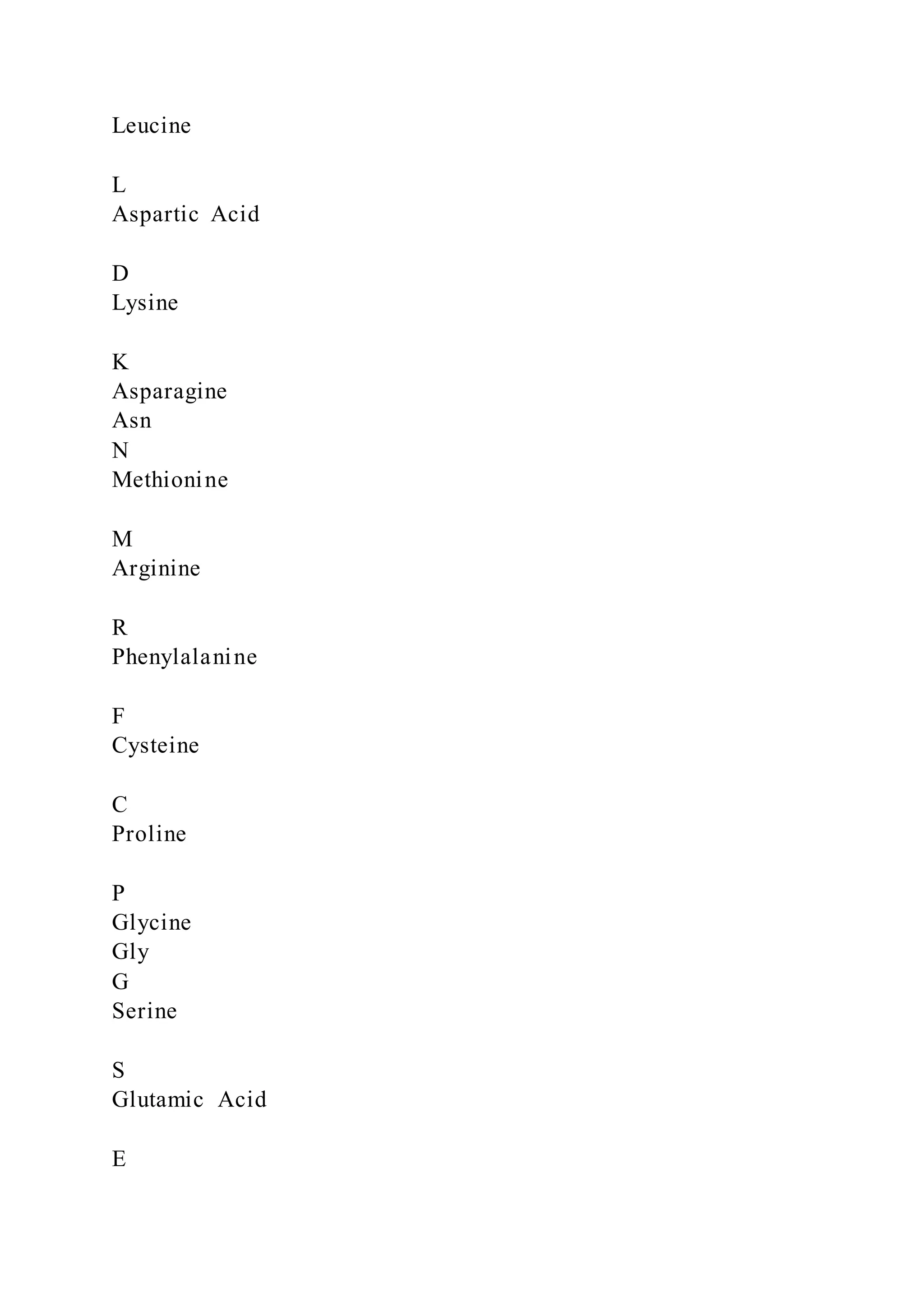 Amino acids and proteins. model 1. protein is present on ev | PDF