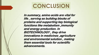 biochemistry amino acid from chemistry to life machinery | PDF