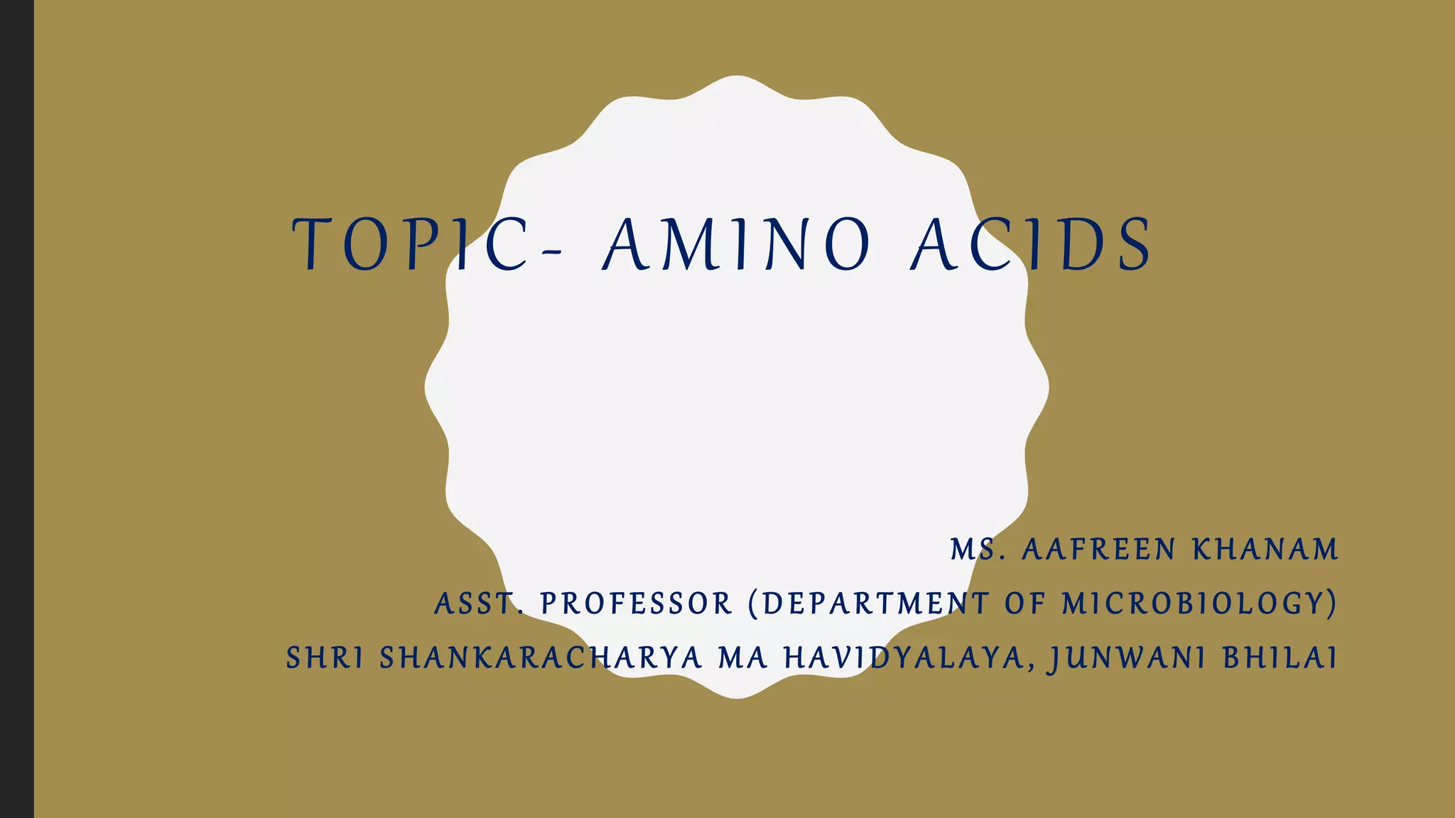 Aminoacids presentation | PPT