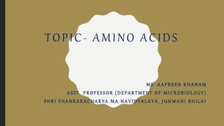 Aminoacids presentation | PPT