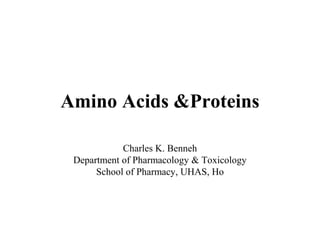 Amino acids & proteins power point presentation | PDF