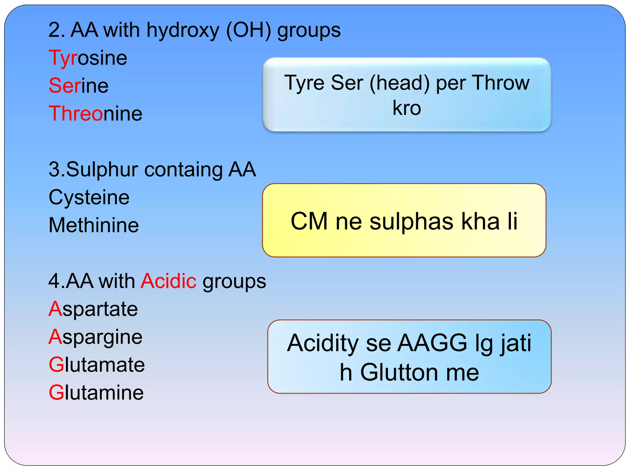 Amino acid trick | PPTX