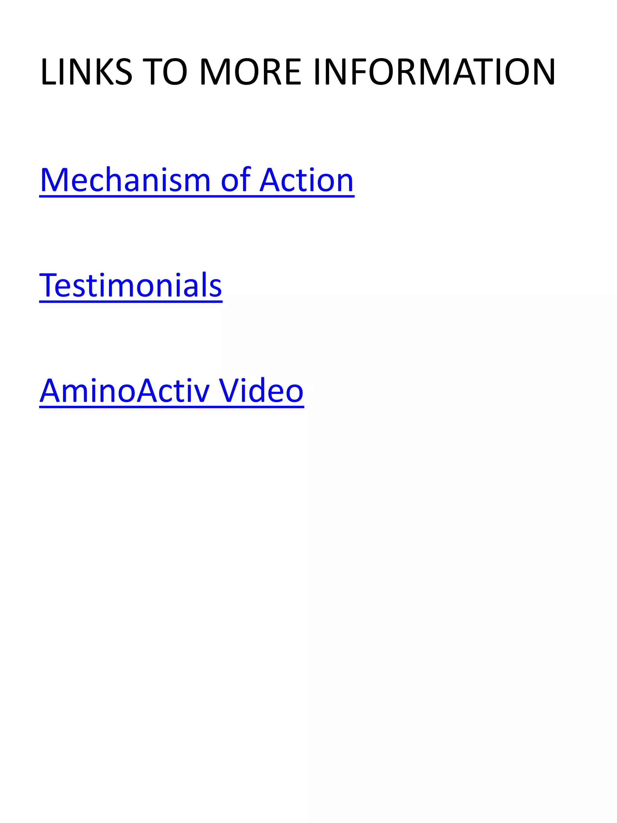 Amino activ basics | PPTX