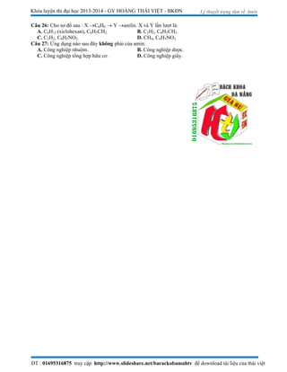 chuyen de amin aminoaxit on thi dai hoc 2013 - 2014 | PDF