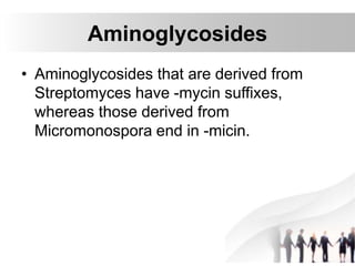 Antibiotic Aminoglycoside history,classification,mechanism of action ...