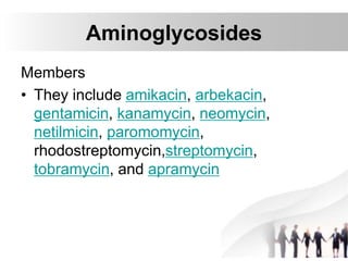 Antibiotic Aminoglycoside history,classification,mechanism of action ...